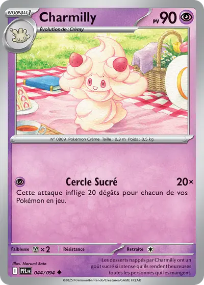 Carte Pokémon Charmilly 044/094 - Flammes Fantasmagoriques, Méga-Évolution