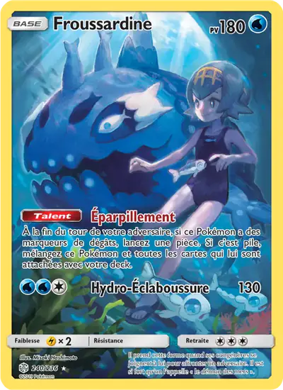 Carte Pokémon Froussardine 240/236 - Éclipse Cosmique, Soleil et Lune