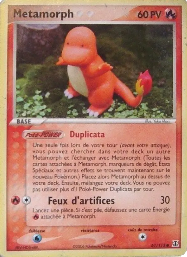 Carte Pokémon Metamorph 61/113 - Espèces Delta, EX