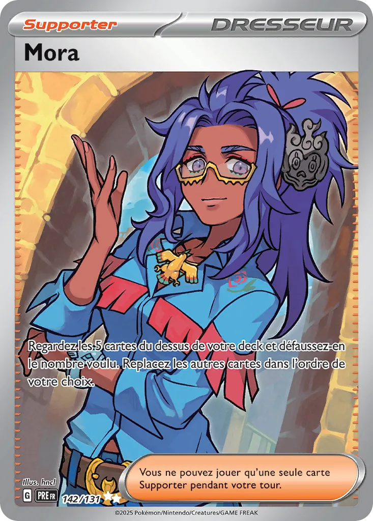 Carte Pokémon Mora 142/131 - Évolutions Prismatiques, Écarlate et Violet