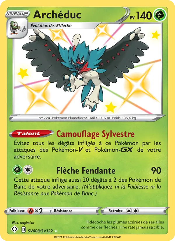 Carte Pokémon Archéduc SV003/SV122 - Déstinées Radieuses, Épée et Bouclier