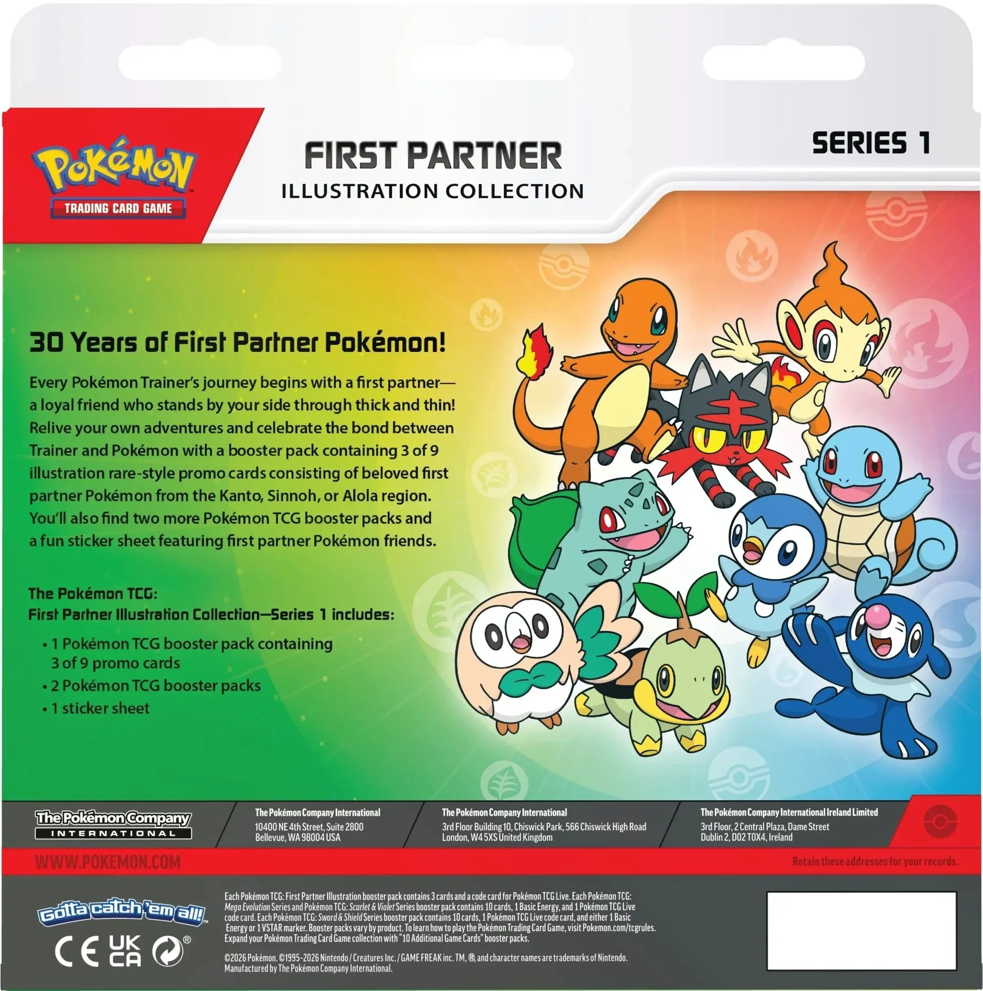 30 ans Pokémon : La Series 1 de la collection First Partner ...
